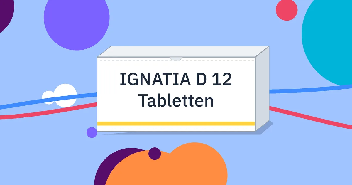 Symbolbild: Packung mit der Aufschrift IGNATIA D 12 Tabletten (PZN 02102549) – Verfügbarkeit und Bezug in Apotheken in Frankfurt am Main