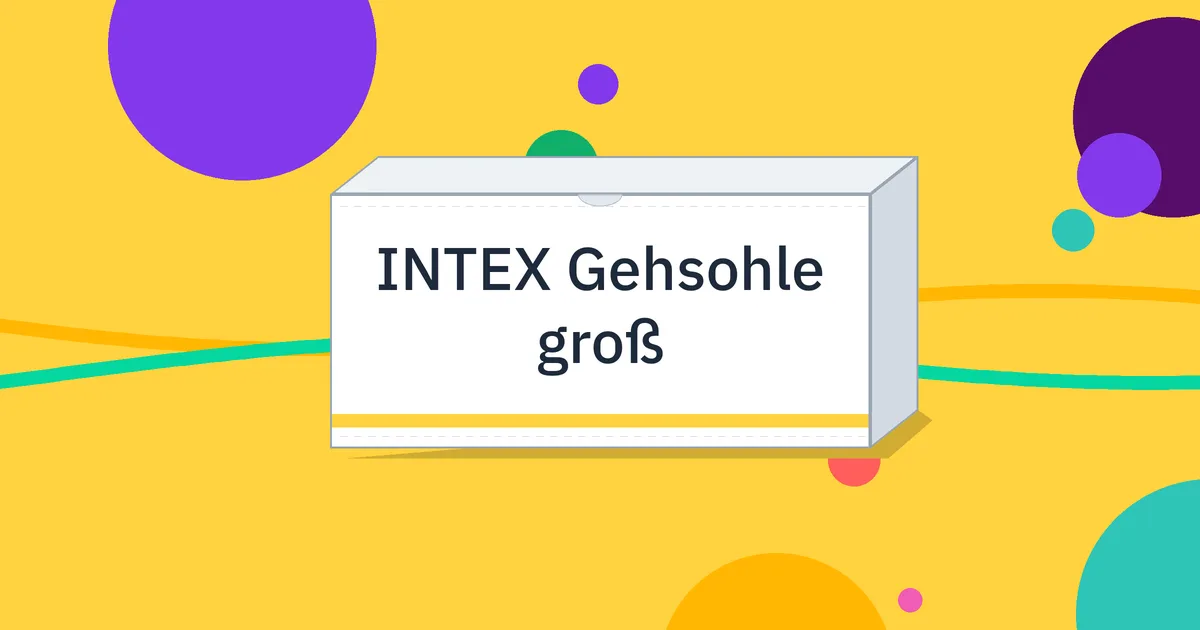 Symbolbild: Packung mit der Aufschrift INTEX Gehsohle groß (PZN 11336430) – Verfügbarkeit und Bezug in Apotheken in Frankfurt am Main