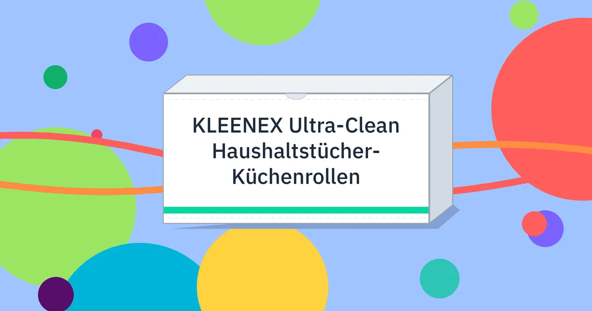 Symbolbild: Packung mit der Aufschrift KLEENEX Ultra-Clean Haushaltstücher-Küchenrollen (PZN 18063053) – Verfügbarkeit und Bezug in Apotheken in Frankfurt am Main