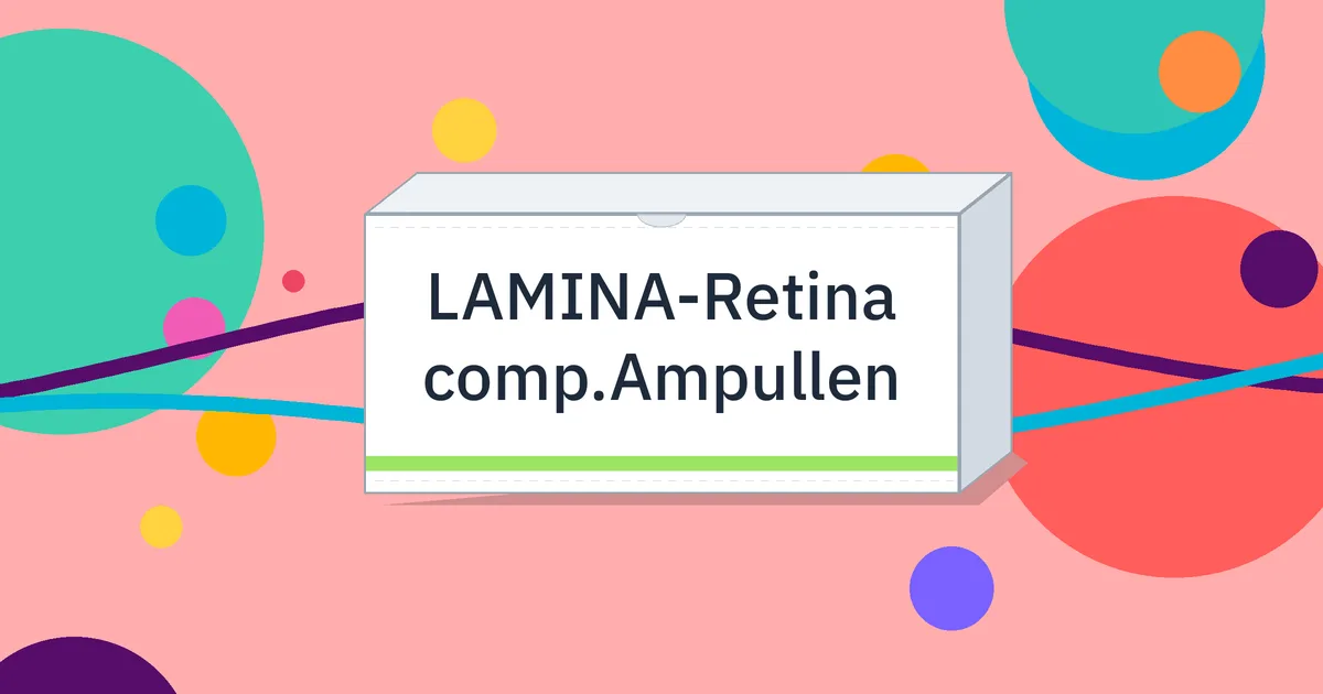 Symbolbild: Packung mit der Aufschrift LAMINA-Retina comp.Ampullen (PZN 01623677) – Verfügbarkeit und Bezug in Apotheken in Frankfurt am Main