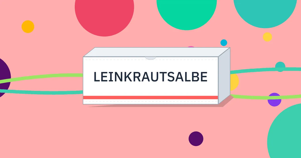 Symbolbild: Packung mit der Aufschrift LEINKRAUTSALBE (PZN 18452441) – Verfügbarkeit und Bezug in Apotheken in Frankfurt am Main