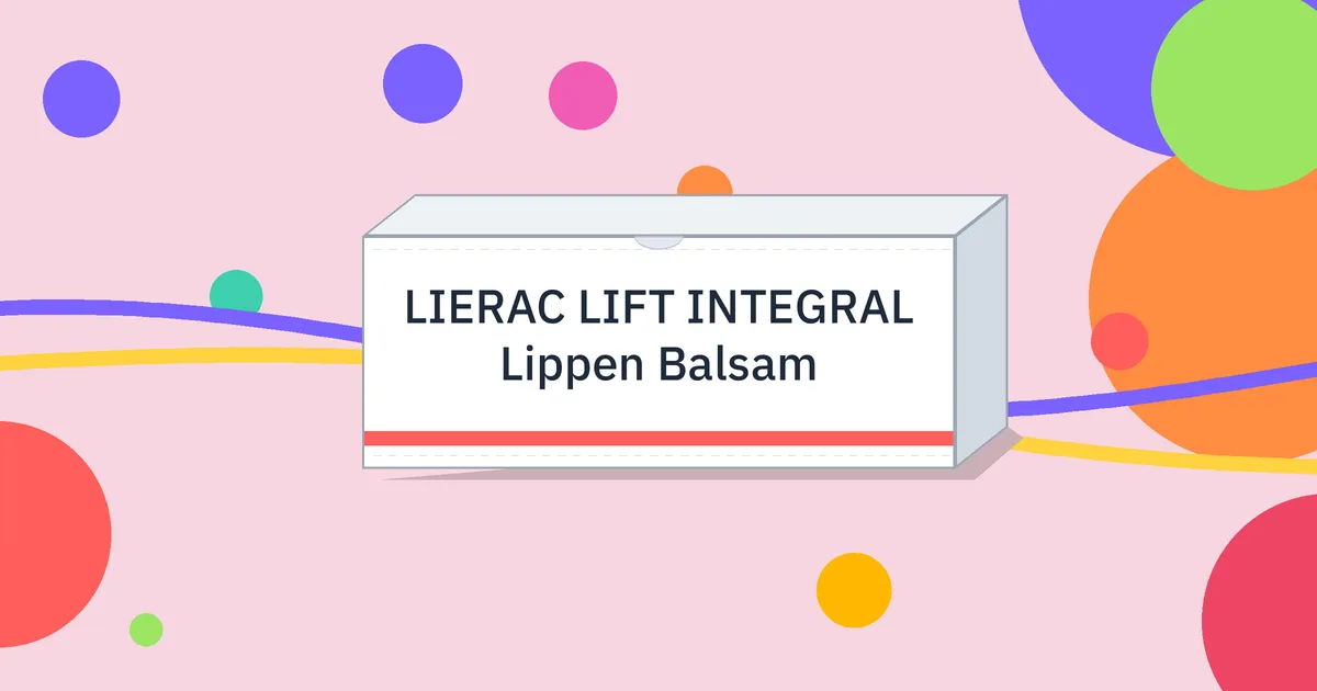 Symbolbild: Packung mit der Aufschrift LIERAC LIFT INTEGRAL Lippen Balsam (PZN 15399628) – Verfügbarkeit und Bezug in Apotheken in Frankfurt am Main