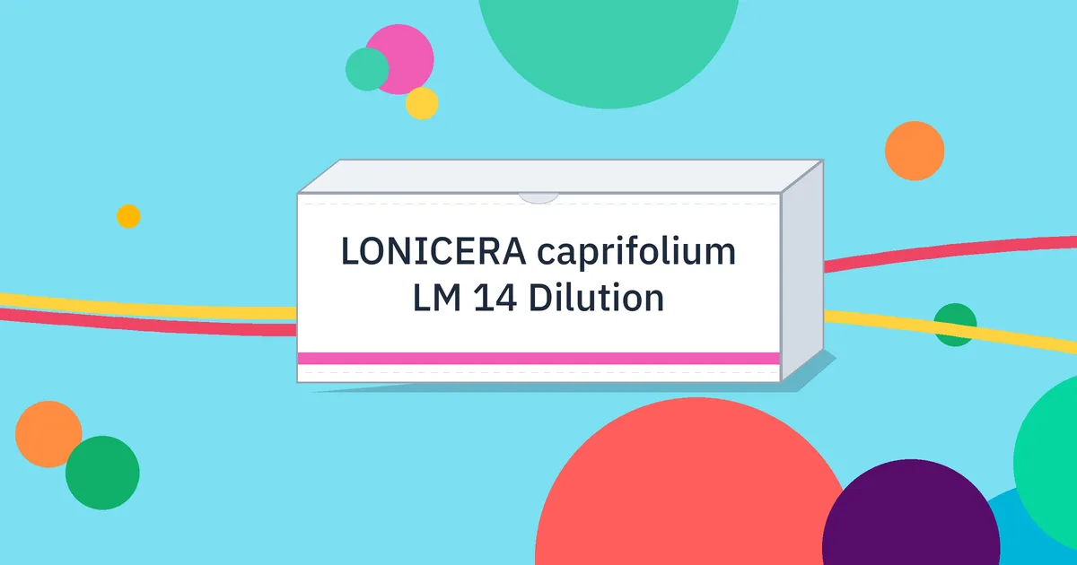 Symbolbild: Packung mit der Aufschrift LONICERA caprifolium LM 14 Dilution (PZN 13535725) – Verfügbarkeit und Bezug in Apotheken in Frankfurt am Main