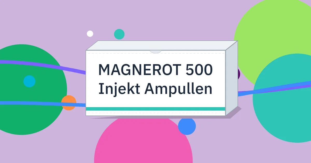 Symbolbild: Packung mit der Aufschrift MAGNEROT 500 Injekt Ampullen (PZN 02606899) – Verfügbarkeit und Bezug in Apotheken in Frankfurt am Main