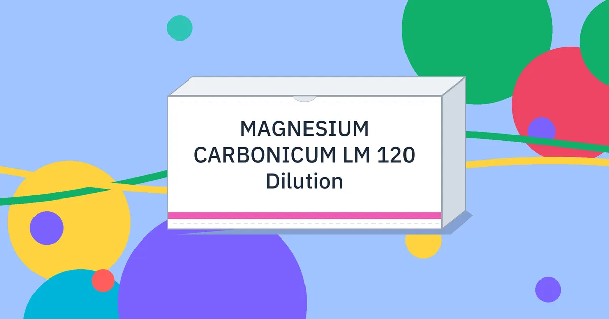 Symbolbild: Packung mit der Aufschrift MAGNESIUM CARBONICUM LM 120 Dilution (PZN 12937315) – Verfügbarkeit und Bezug in Apotheken in Frankfurt am Main
