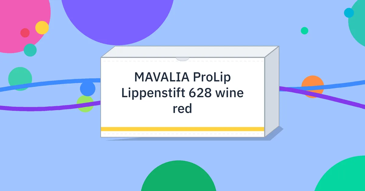Symbolbild: Packung mit der Aufschrift MAVALIA ProLip Lippenstift 628 wine red (PZN 12468205) – Verfügbarkeit und Bezug in Apotheken in Frankfurt am Main