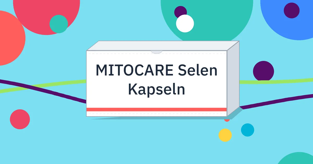 Symbolbild: Packung mit der Aufschrift MITOCARE Selen Kapseln (PZN 19198246) – Verfügbarkeit und Bezug in Apotheken in Frankfurt am Main