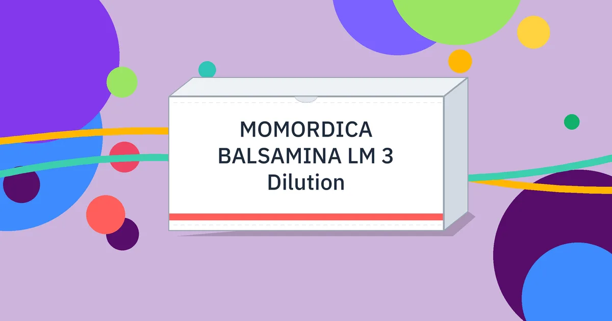 Symbolbild: Packung mit der Aufschrift MOMORDICA BALSAMINA LM 3 Dilution (PZN 13610148) – Verfügbarkeit und Bezug in Apotheken in Frankfurt am Main