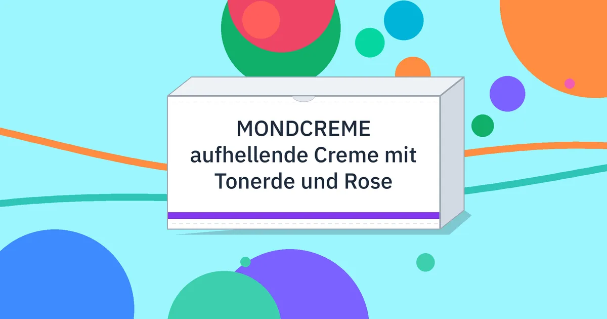 Symbolbild: Packung mit der Aufschrift MONDCREME aufhellende Creme mit Tonerde und Rose (PZN 14161468) – Verfügbarkeit und Bezug in Apotheken in Frankfurt am Main