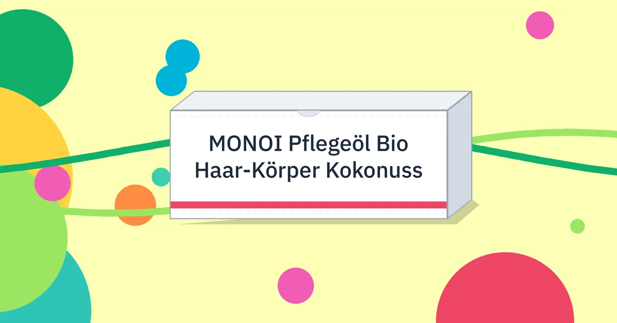 Symbolbild: Packung mit der Aufschrift MONOI Pflegeöl Bio Haar-Körper Kokonuss (PZN 16123064) – Verfügbarkeit und Bezug in Apotheken in Frankfurt am Main