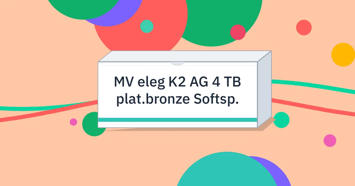 Symbolbild: Packung mit der Aufschrift MV eleg K2 AG 4 TB plat.bronze Softsp. (PZN 14718178) – Verfügbarkeit und Bezug in Apotheken in Frankfurt am Main