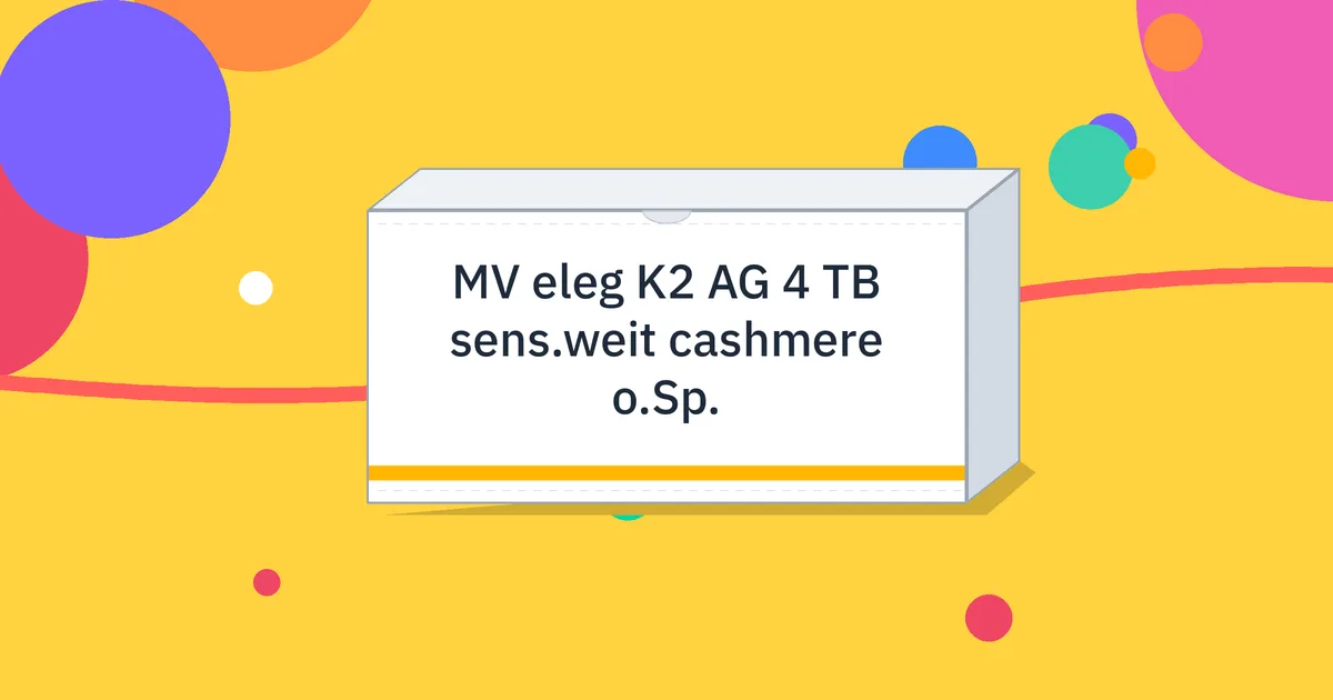 Symbolbild: Packung mit der Aufschrift MV eleg K2 AG 4 TB sens.weit cashmere o.Sp. (PZN 14678898) – Verfügbarkeit und Bezug in Apotheken in Frankfurt am Main