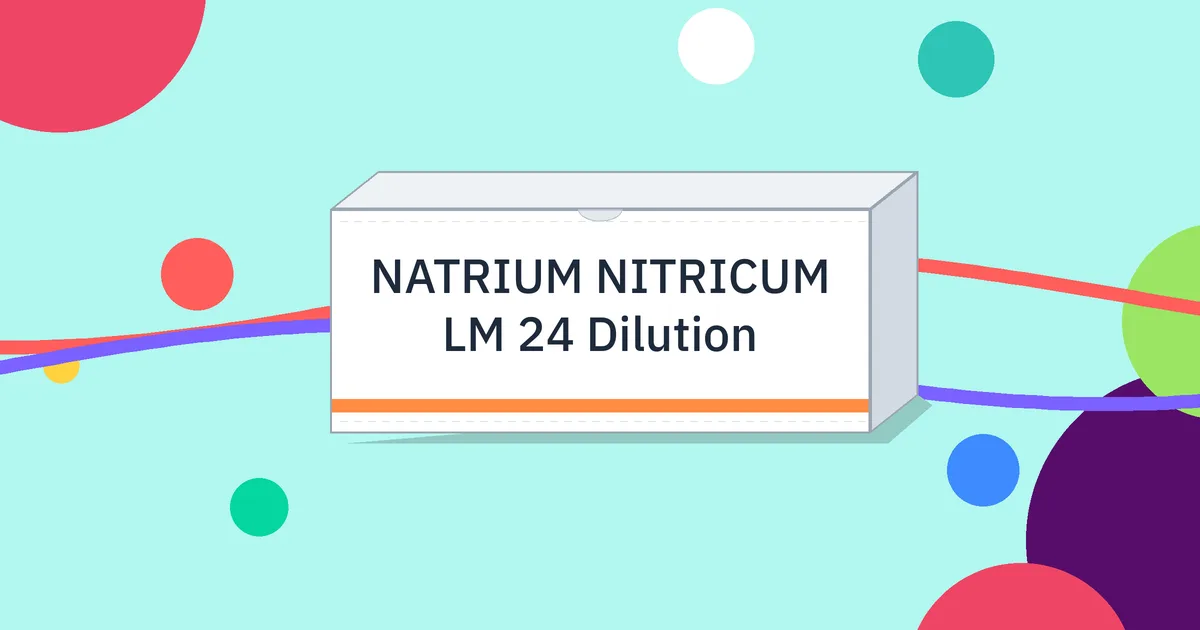 Symbolbild: Packung mit der Aufschrift NATRIUM NITRICUM LM 24 Dilution (PZN 12965808) – Verfügbarkeit und Bezug in Apotheken in Frankfurt am Main