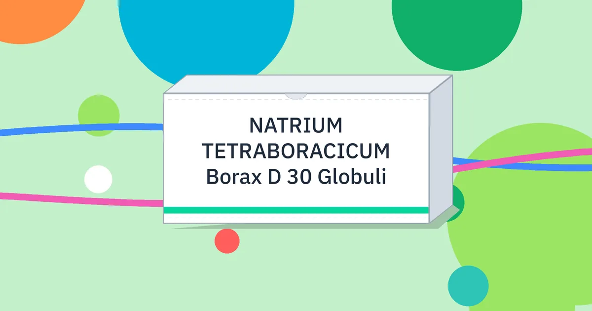 Symbolbild: Packung mit der Aufschrift NATRIUM TETRABORACICUM Borax D 30 Globuli (PZN 15330039) – Verfügbarkeit und Bezug in Apotheken in Frankfurt am Main