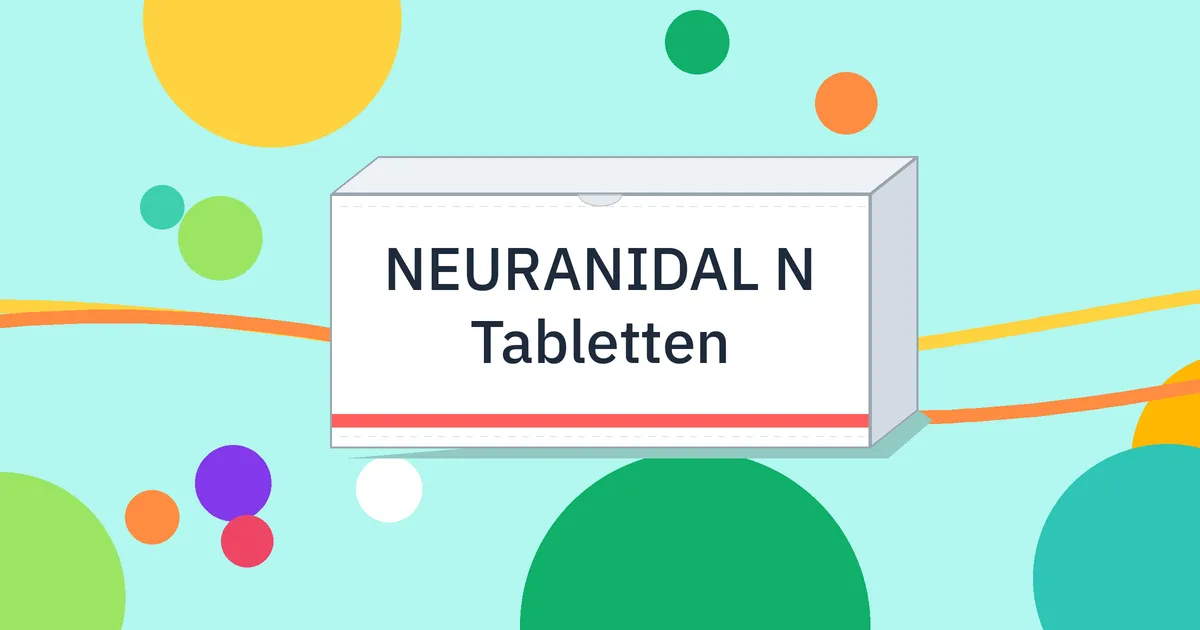 Symbolbild: Packung mit der Aufschrift NEURANIDAL N Tabletten (PZN 01809034) – Verfügbarkeit und Bezug in Apotheken in Frankfurt am Main