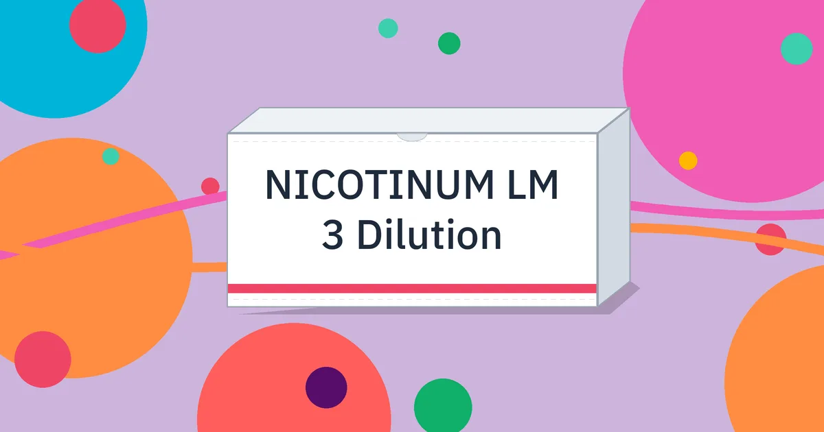 Symbolbild: Packung mit der Aufschrift NICOTINUM LM 3 Dilution (PZN 12968988) – Verfügbarkeit und Bezug in Apotheken in Frankfurt am Main
