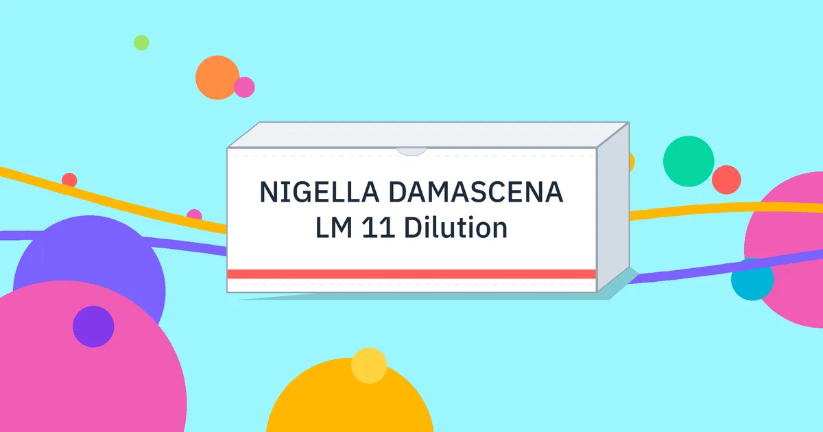 Symbolbild: Packung mit der Aufschrift NIGELLA DAMASCENA LM 11 Dilution (PZN 13618150) – Verfügbarkeit und Bezug in Apotheken in Frankfurt am Main