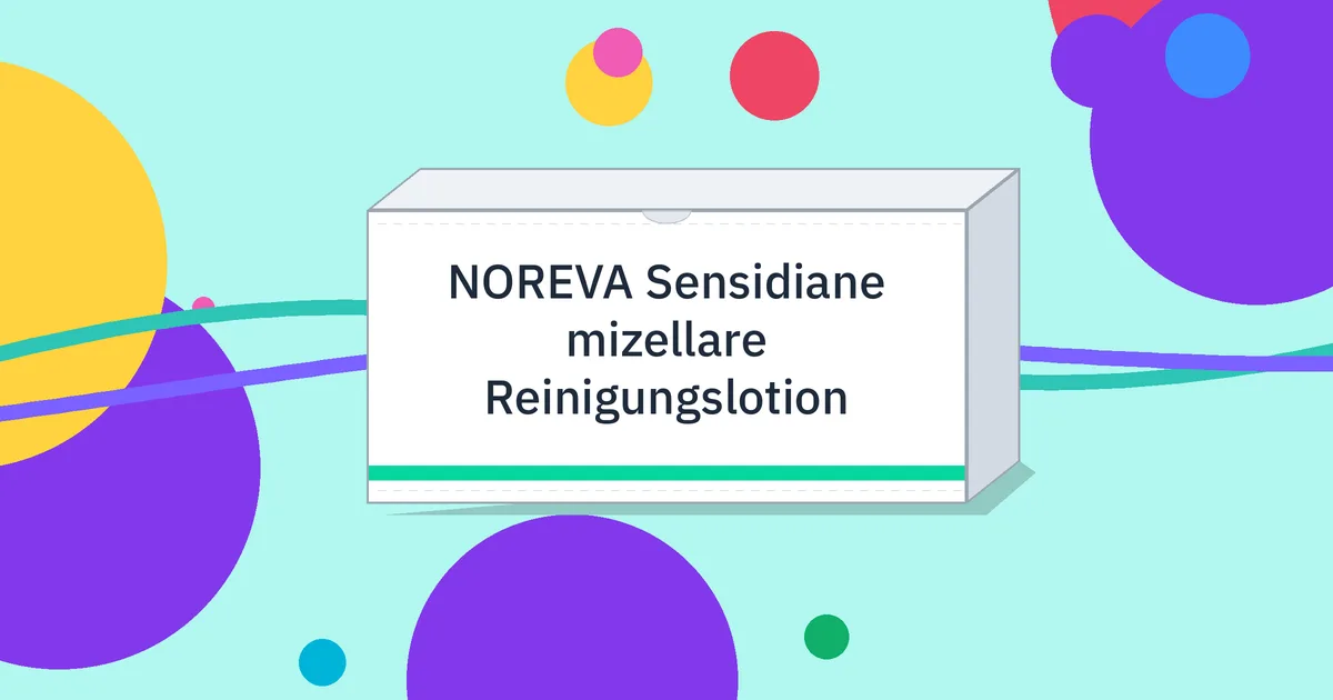 Symbolbild: Packung mit der Aufschrift NOREVA Sensidiane mizellare Reinigungslotion (PZN 11257570) – Verfügbarkeit und Bezug in Apotheken in Frankfurt am Main