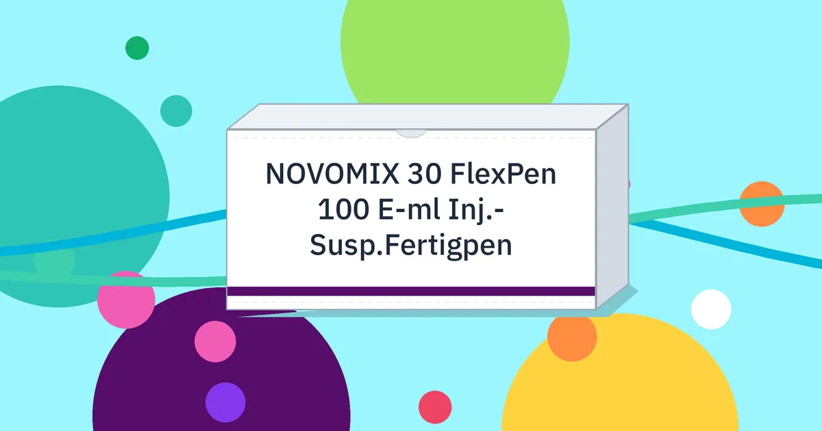 Symbolbild: Packung mit der Aufschrift NOVOMIX 30 FlexPen 100 E-ml Inj.-Susp.Fertigpen (PZN 19630235) – Verfügbarkeit und Bezug in Apotheken in Frankfurt am Main
