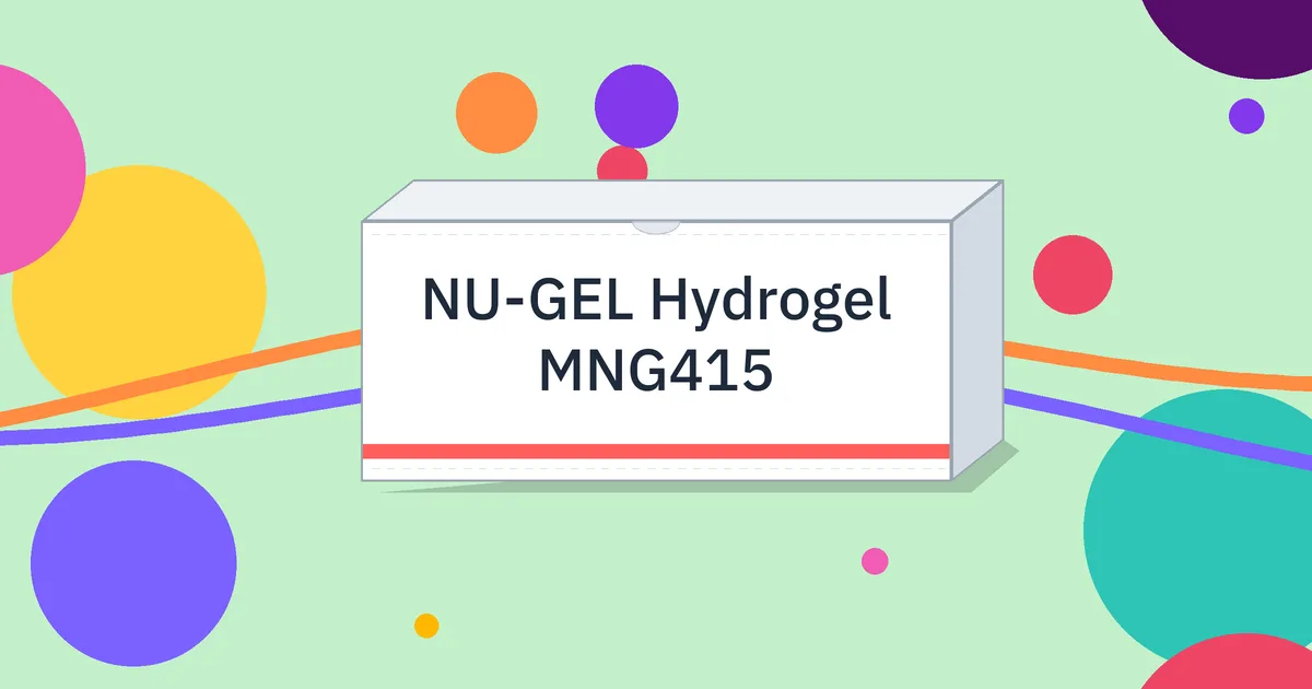 Symbolbild: Packung mit der Aufschrift NU-GEL Hydrogel MNG415 (PZN 09395520) – Verfügbarkeit und Bezug in Apotheken in Frankfurt am Main