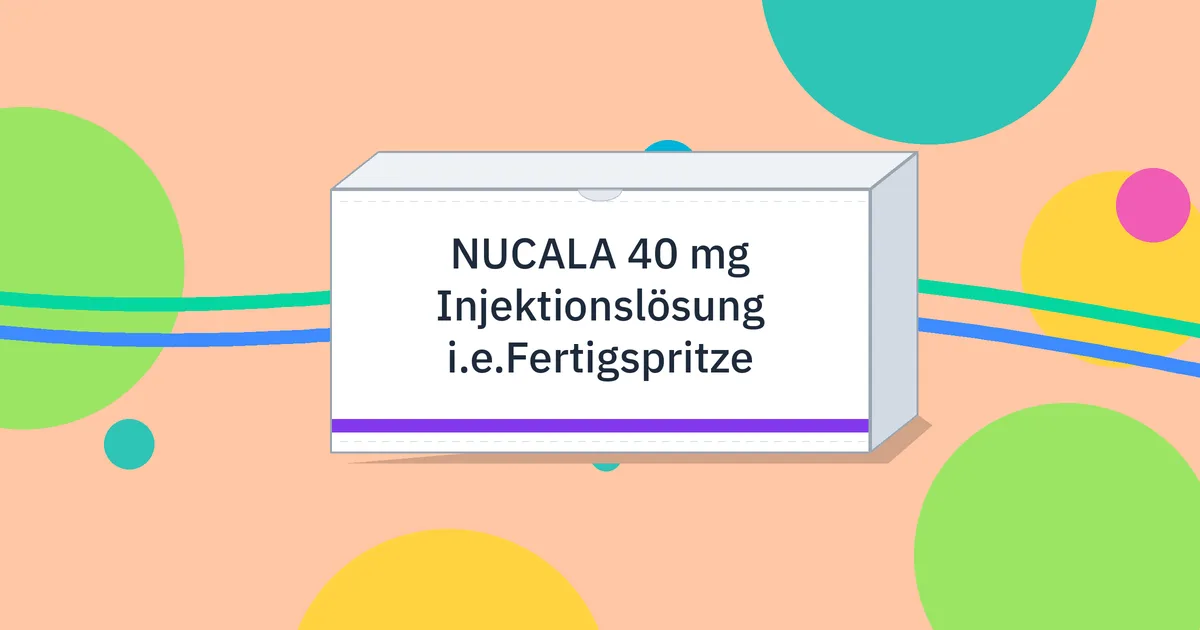 Symbolbild: Packung mit der Aufschrift NUCALA 40 mg Injektionslösung i.e.Fertigspritze (PZN 17512365) – Verfügbarkeit und Bezug in Apotheken in Frankfurt am Main