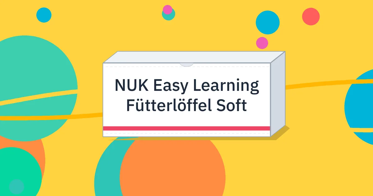 Symbolbild: Packung mit der Aufschrift NUK Easy Learning Fütterlöffel Soft (PZN 07028763) – Verfügbarkeit und Bezug in Apotheken in Frankfurt am Main