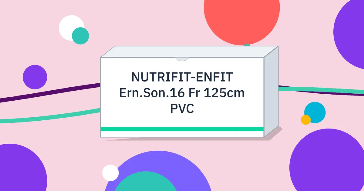 Symbolbild: Packung mit der Aufschrift NUTRIFIT-ENFIT Ern.Son.16 Fr 125cm PVC (PZN 14173649) – Verfügbarkeit und Bezug in Apotheken in Frankfurt am Main