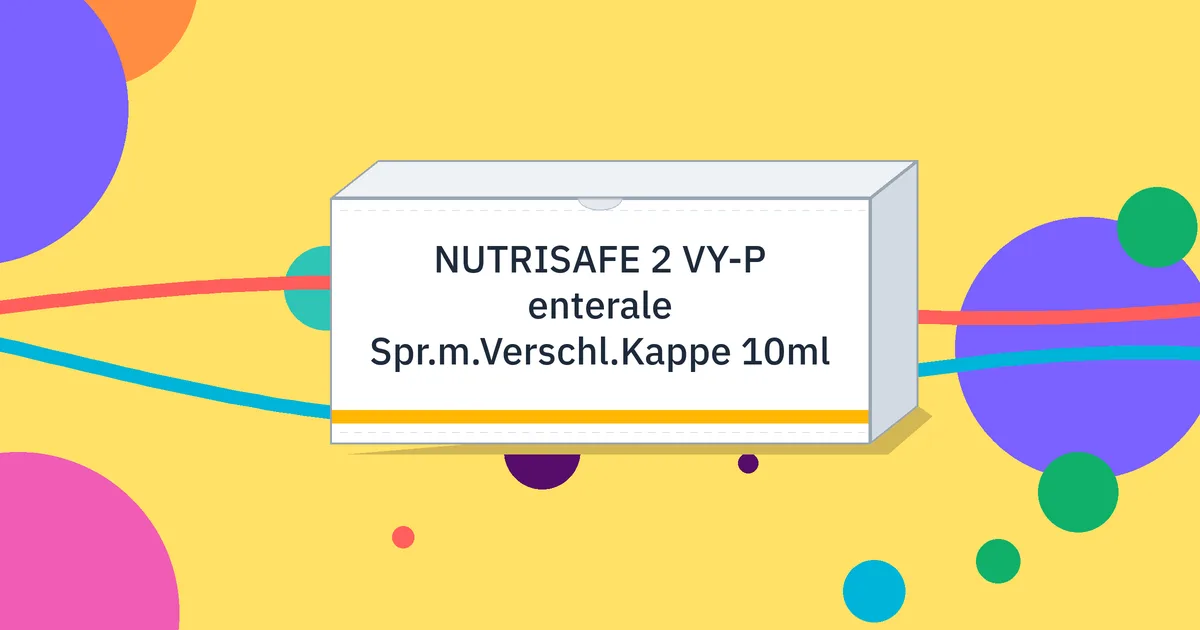 Symbolbild: Packung mit der Aufschrift NUTRISAFE 2 VY-P enterale Spr.m.Verschl.Kappe 10ml (PZN 16797176) – Verfügbarkeit und Bezug in Apotheken in Frankfurt am Main