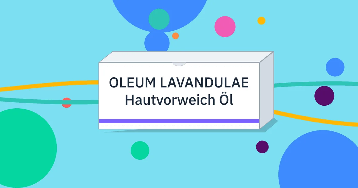 Symbolbild: Packung mit der Aufschrift OLEUM LAVANDULAE Hautvorweich Öl (PZN 04443622) – Verfügbarkeit und Bezug in Apotheken in Frankfurt am Main