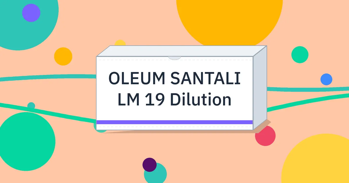 Symbolbild: Packung mit der Aufschrift OLEUM SANTALI LM 19 Dilution (PZN 13623375) – Verfügbarkeit und Bezug in Apotheken in Frankfurt am Main