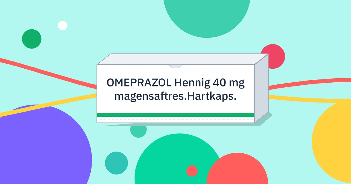 Symbolbild: Packung mit der Aufschrift OMEPRAZOL Hennig 40 mg magensaftres.Hartkaps. (PZN 02331327) – Verfügbarkeit und Bezug in Apotheken in Frankfurt am Main