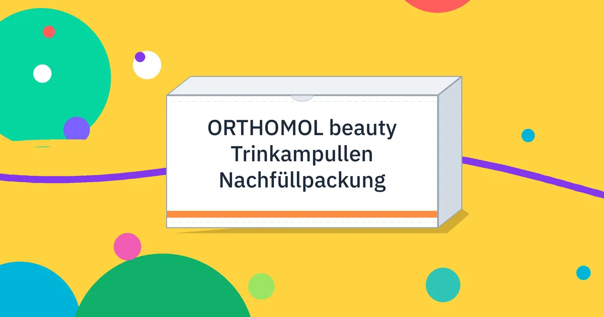 Symbolbild: Packung mit der Aufschrift ORTHOMOL beauty Trinkampullen Nachfüllpackung (PZN 15404743) – Verfügbarkeit und Bezug in Apotheken in Frankfurt am Main