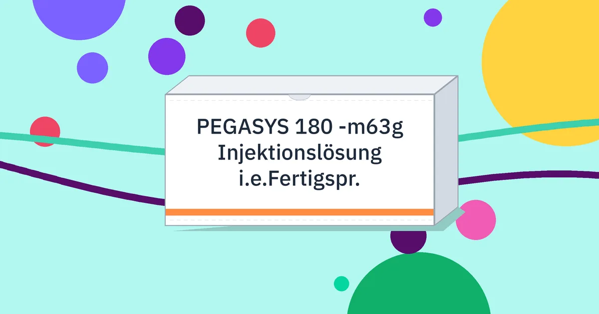 Symbolbild: Packung mit der Aufschrift PEGASYS 180 -m63g Injektionslösung i.e.Fertigspr. (PZN 06797755) – Verfügbarkeit und Bezug in Apotheken in Frankfurt am Main