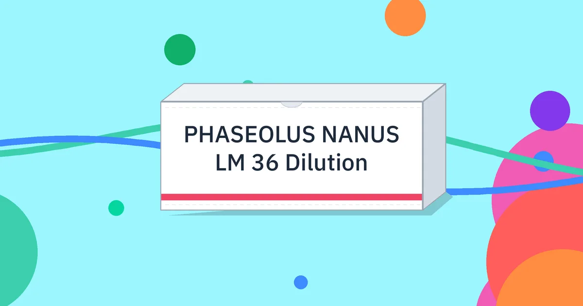 Symbolbild: Packung mit der Aufschrift PHASEOLUS NANUS LM 36 Dilution (PZN 13637199) – Verfügbarkeit und Bezug in Apotheken in Frankfurt am Main