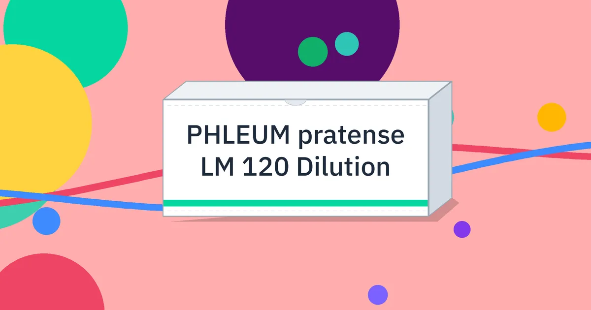 Symbolbild: Packung mit der Aufschrift PHLEUM pratense LM 120 Dilution (PZN 13639092) – Verfügbarkeit und Bezug in Apotheken in Frankfurt am Main