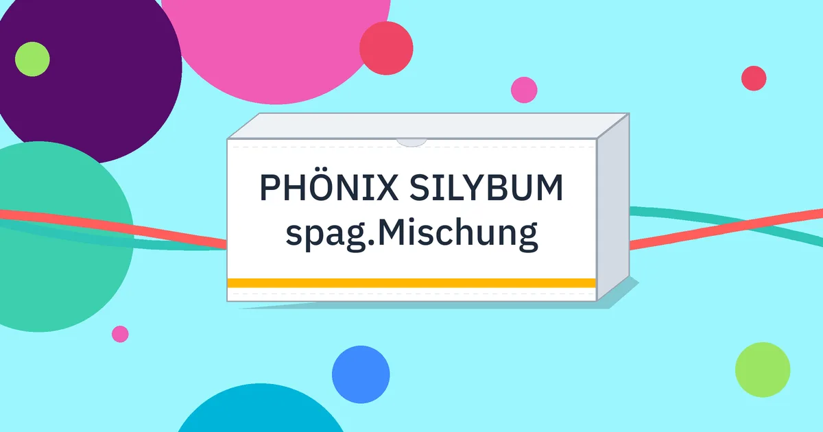 Symbolbild: Packung mit der Aufschrift PHÖNIX SILYBUM spag.Mischung (PZN 04223719) – Verfügbarkeit und Bezug in Apotheken in Frankfurt am Main