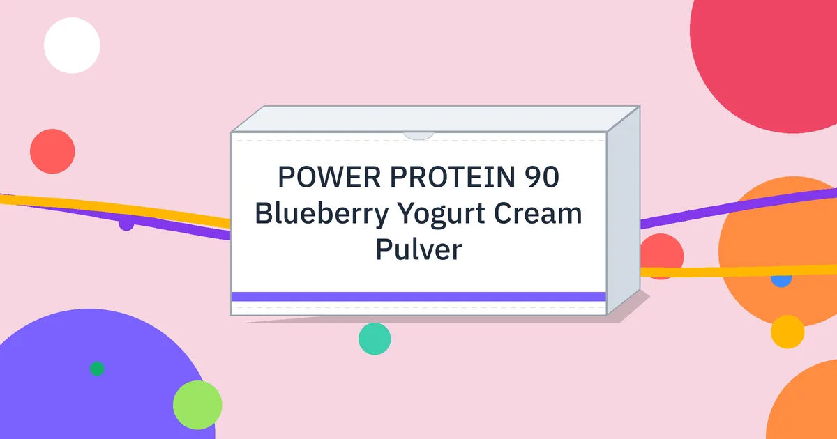 Symbolbild: Packung mit der Aufschrift POWER PROTEIN 90 Blueberry Yogurt Cream Pulver (PZN 13655122) – Verfügbarkeit und Bezug in Apotheken in Frankfurt am Main