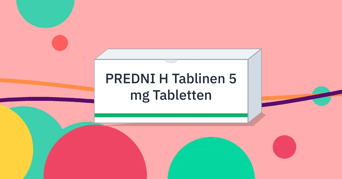 Symbolbild: Packung mit der Aufschrift PREDNI H Tablinen 5 mg Tabletten (PZN 04969212) – Verfügbarkeit und Bezug in Apotheken in Frankfurt am Main