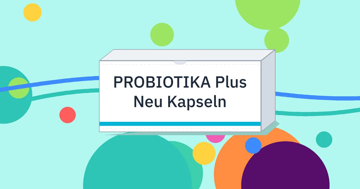 Symbolbild: Packung mit der Aufschrift PROBIOTIKA Plus Neu Kapseln (PZN 13847301) – Verfügbarkeit und Bezug in Apotheken in Frankfurt am Main