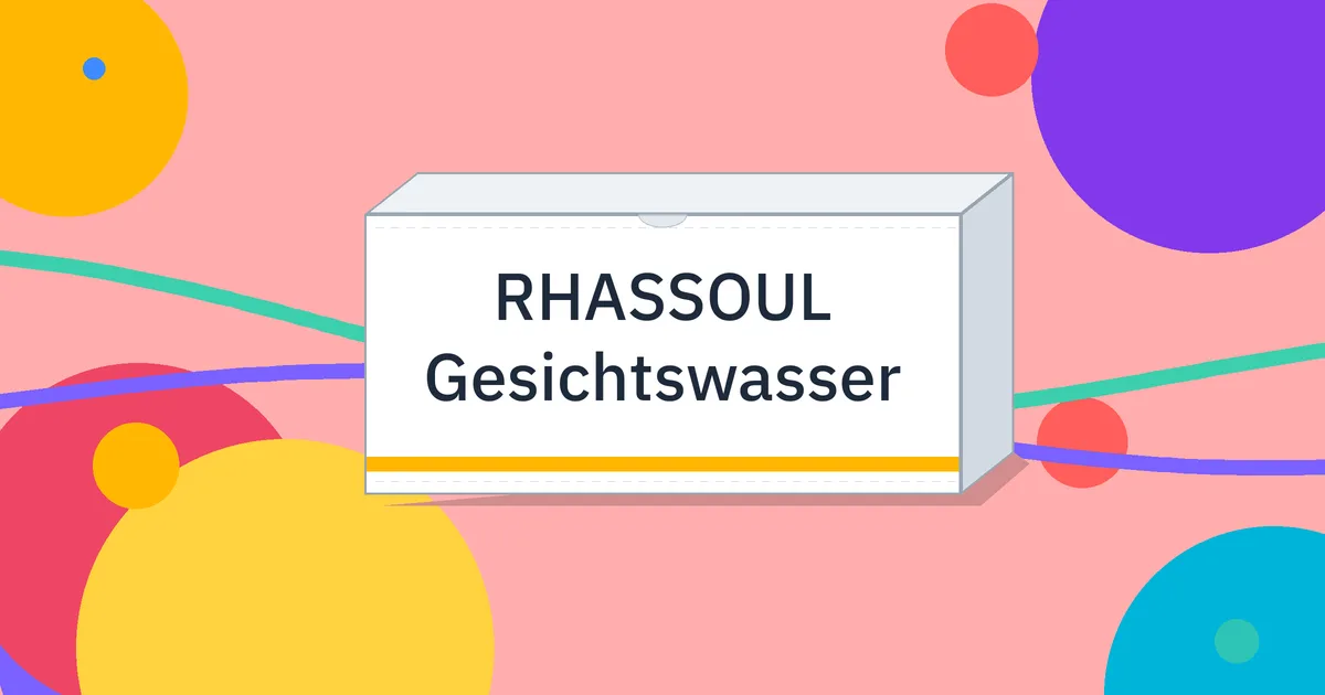 Symbolbild: Packung mit der Aufschrift RHASSOUL Gesichtswasser (PZN 02411523) – Verfügbarkeit und Bezug in Apotheken in Frankfurt am Main