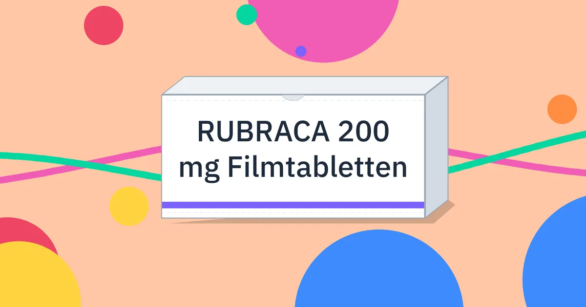 Symbolbild: Packung mit der Aufschrift RUBRACA 200 mg Filmtabletten (PZN 15235890) – Verfügbarkeit und Bezug in Apotheken in Frankfurt am Main