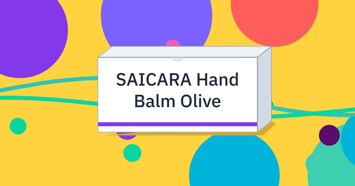 Symbolbild: Packung mit der Aufschrift SAICARA Hand Balm Olive (PZN 06921959) – Verfügbarkeit und Bezug in Apotheken in Frankfurt am Main