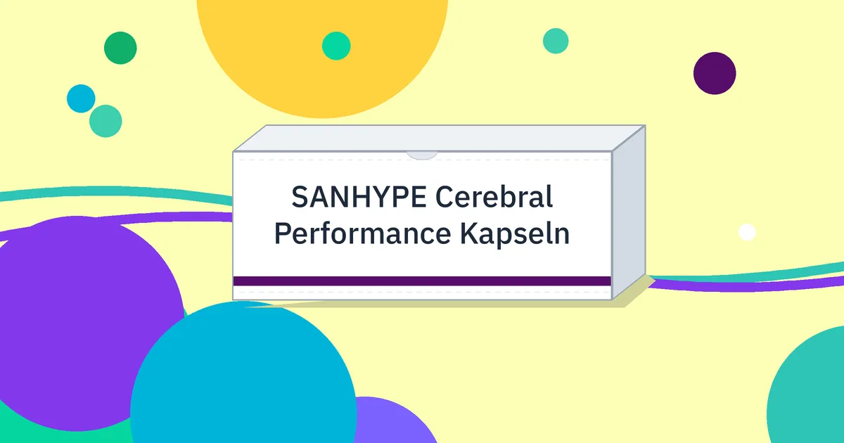 Symbolbild: Packung mit der Aufschrift SANHYPE Cerebral Performance Kapseln (PZN 16827428) – Verfügbarkeit und Bezug in Apotheken in Frankfurt am Main