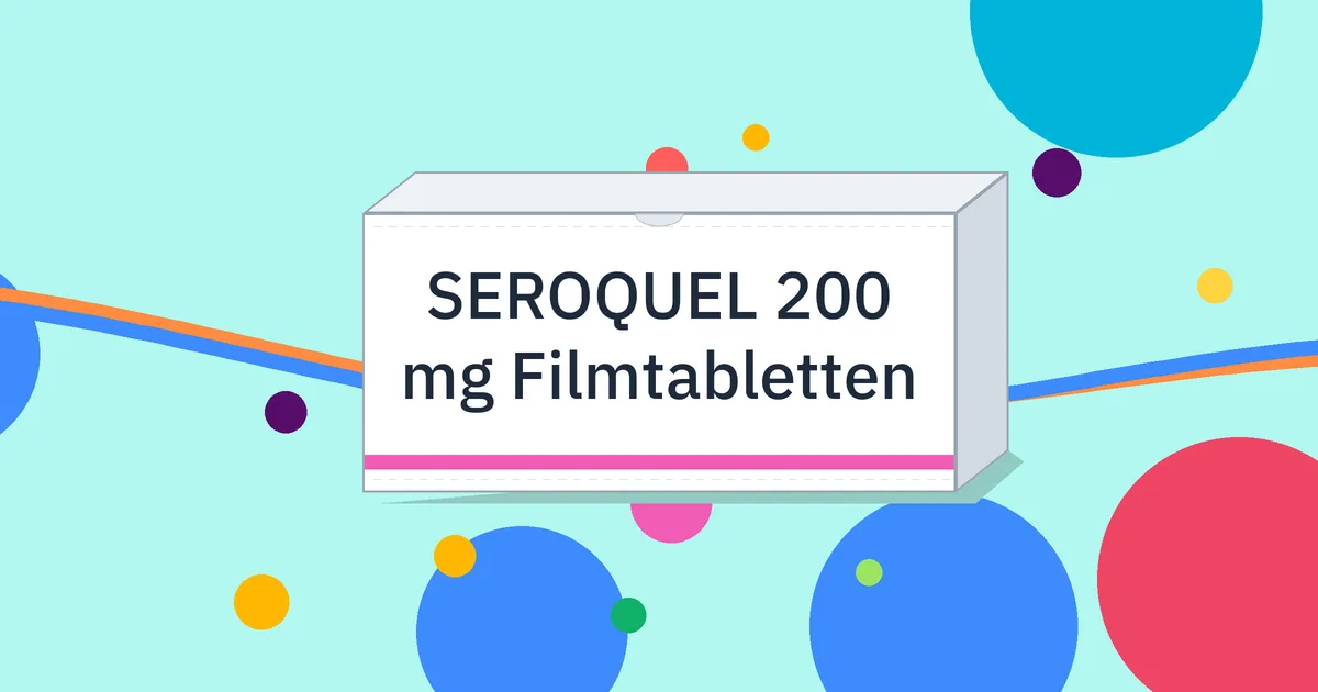 Symbolbild: Packung mit der Aufschrift SEROQUEL 200 mg Filmtabletten (PZN 04810316) – Verfügbarkeit und Bezug in Apotheken in Frankfurt am Main
