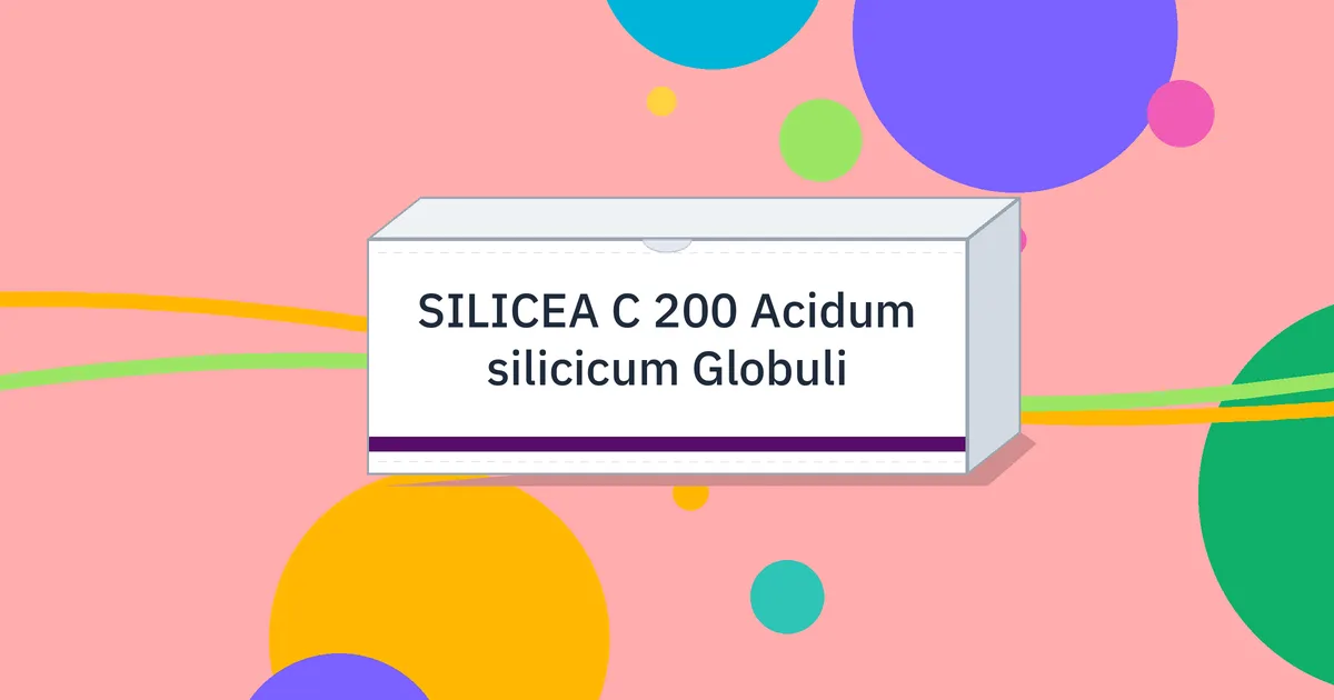 Symbolbild: Packung mit der Aufschrift SILICEA C 200 Acidum silicicum Globuli (PZN 17298630) – Verfügbarkeit und Bezug in Apotheken in Frankfurt am Main