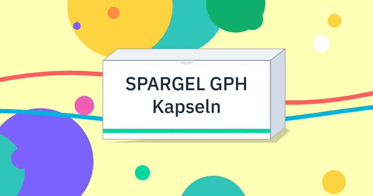 Symbolbild: Packung mit der Aufschrift SPARGEL GPH Kapseln (PZN 09180819) – Verfügbarkeit und Bezug in Apotheken in Frankfurt am Main