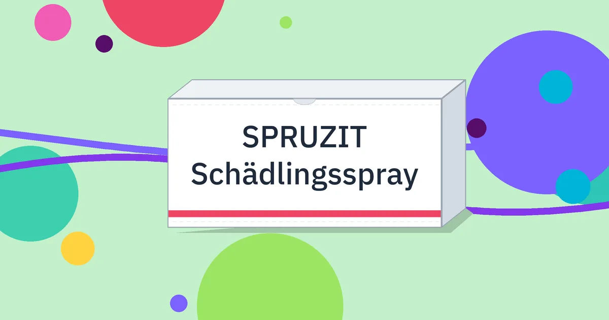Symbolbild: Packung mit der Aufschrift SPRUZIT Schädlingsspray (PZN 09427036) – Verfügbarkeit und Bezug in Apotheken in Frankfurt am Main