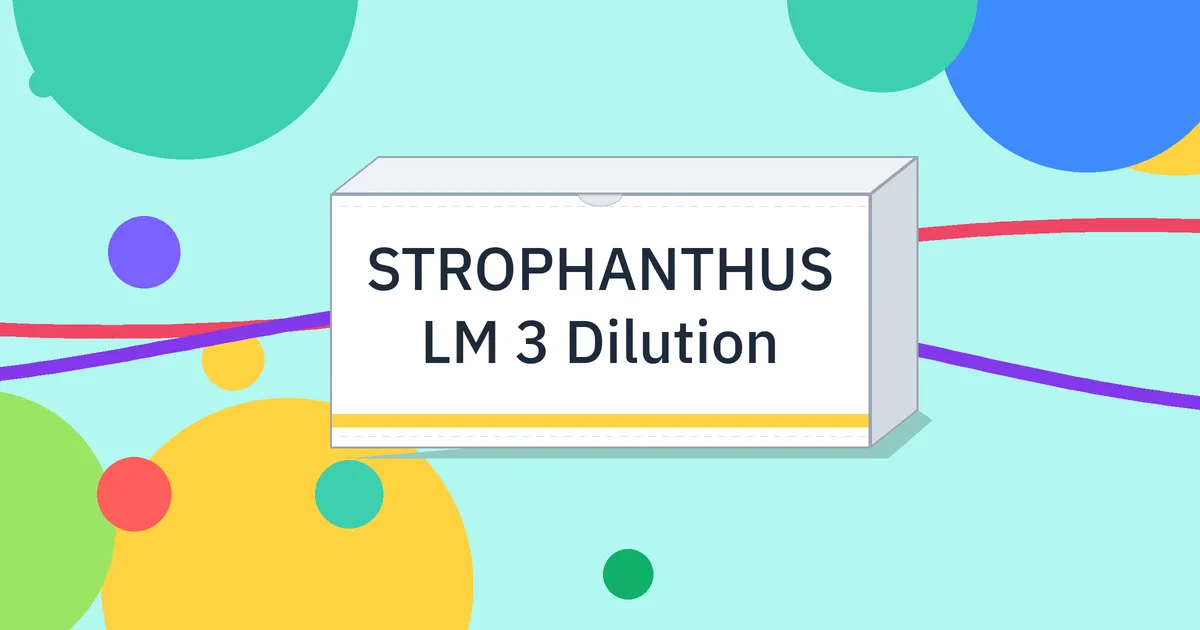 Symbolbild: Packung mit der Aufschrift STROPHANTHUS LM 3 Dilution (PZN 13204750) – Verfügbarkeit und Bezug in Apotheken in Frankfurt am Main