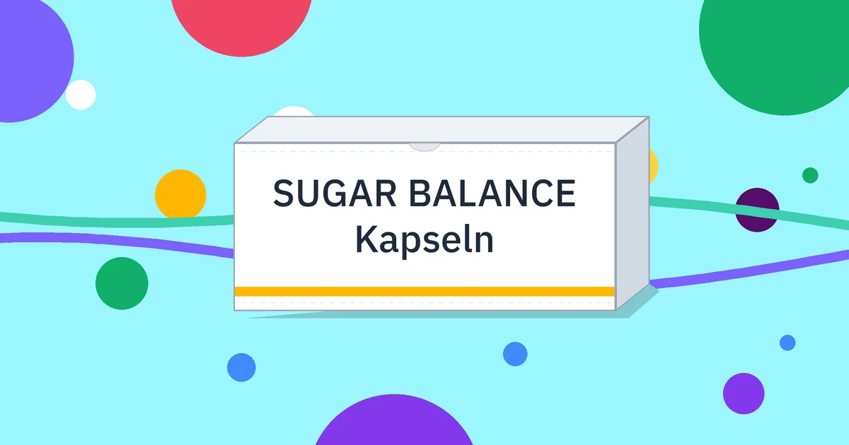 Symbolbild: Packung mit der Aufschrift SUGAR BALANCE Kapseln (PZN 19104653) – Verfügbarkeit und Bezug in Apotheken in Frankfurt am Main