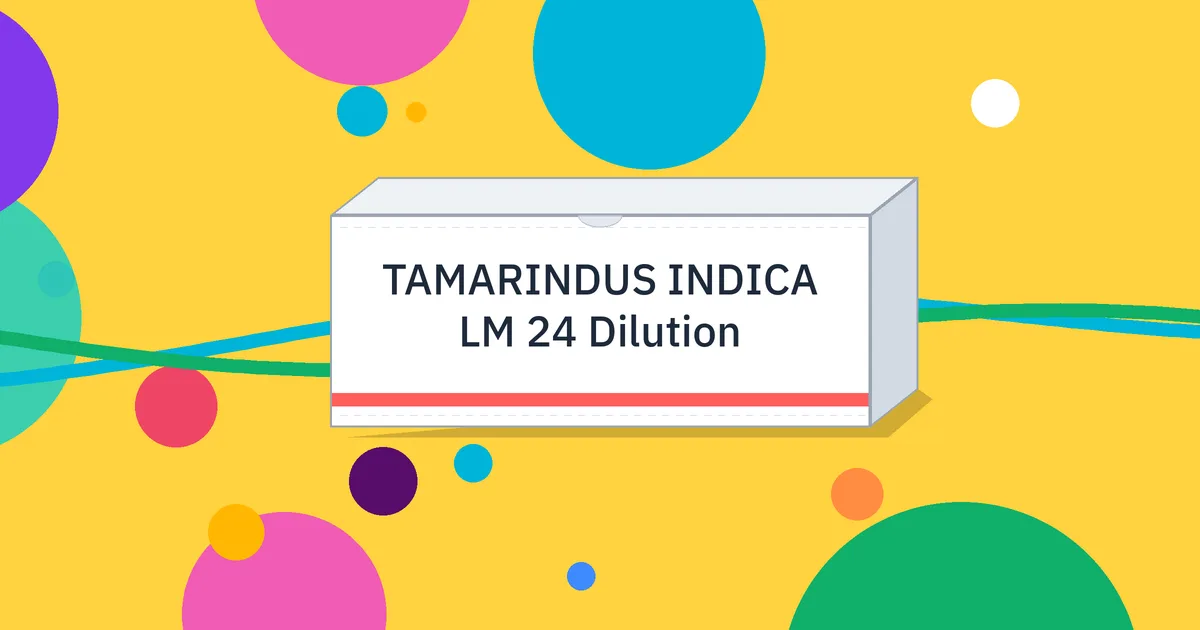 Symbolbild: Packung mit der Aufschrift TAMARINDUS INDICA LM 24 Dilution (PZN 13686660) – Verfügbarkeit und Bezug in Apotheken in Frankfurt am Main